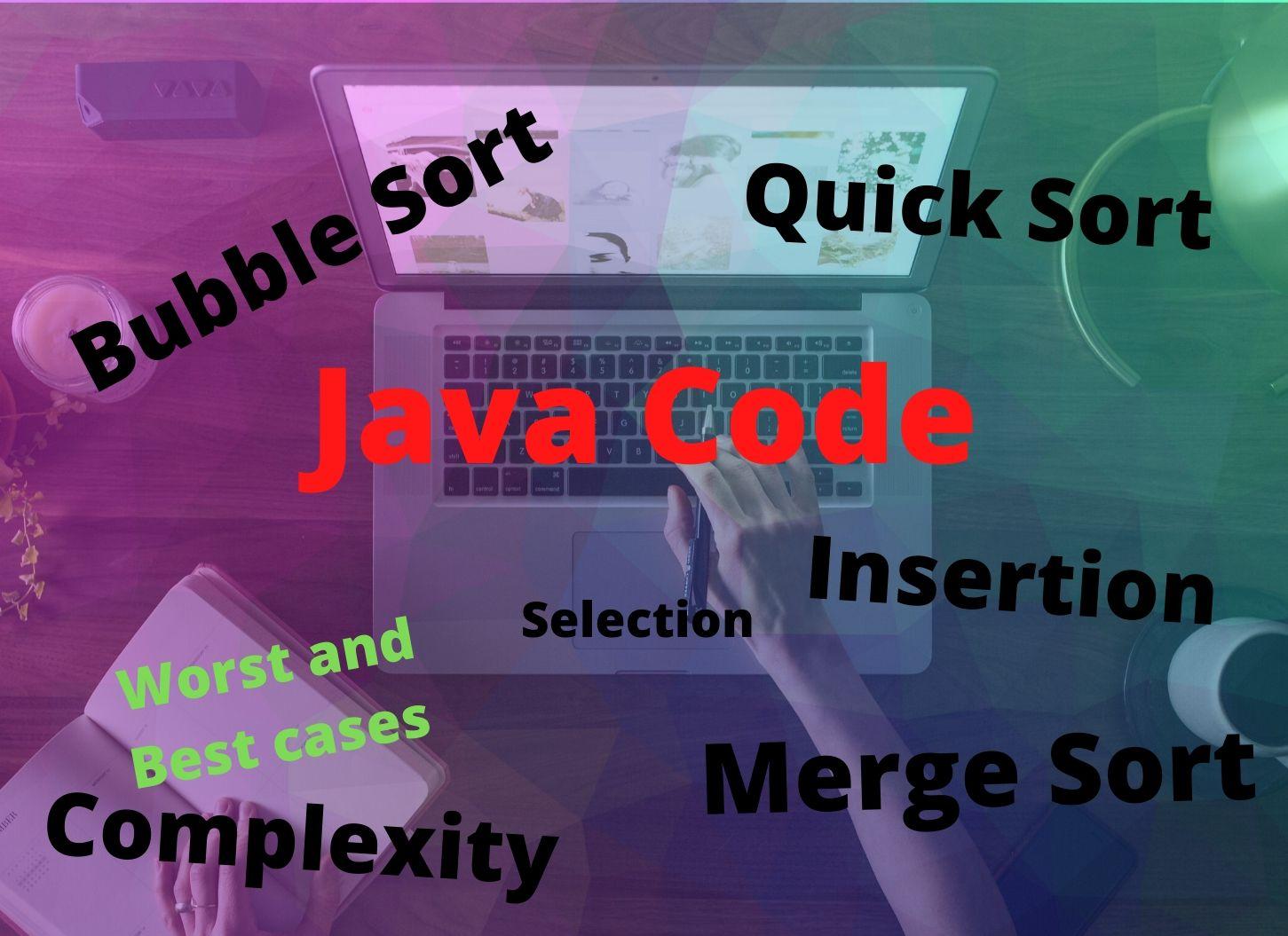 A Quick Glance At Sorting Algorithms Code In Java CodersTea